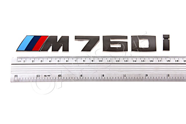 Genuine BMW G12 M 760i Cerium Grey Rear Trunk Badge Emblem 51148072622 ...