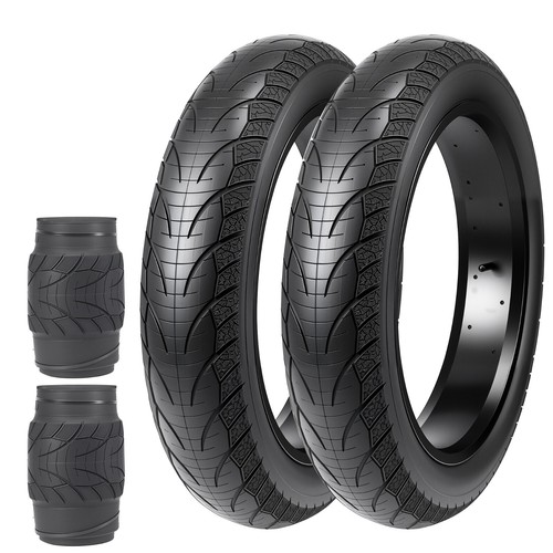 2 Pack 20" Fat Bike Tire 20x4.0 E-Bike Tire Compatible Replacement ...