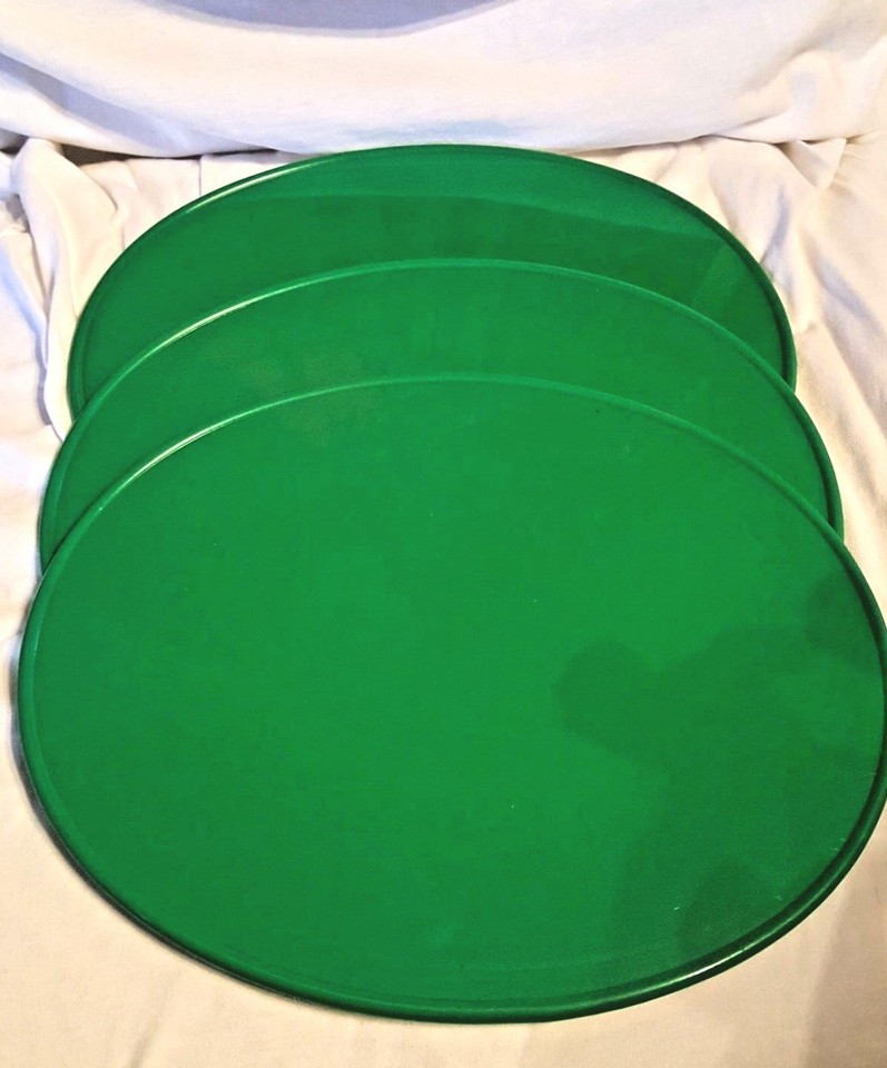 Set of 3 Vintage Oval Number Plates 9 x 11 Suzuki Yamaha Honda Kawasaki ...