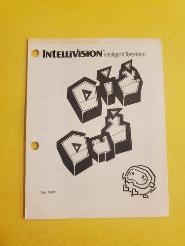 Vintage 1987 Intellivision INTV Corp Dig Dug Game Manual | eBay