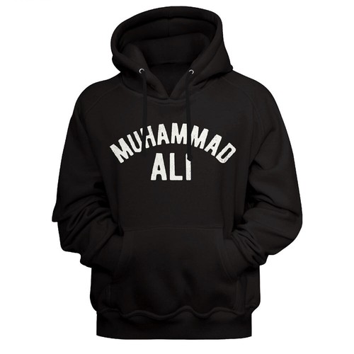 Muhammad Ali Adult Logo Hoodie Boxer Great of All Time Black Cotton MD ...