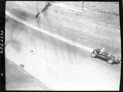 Ted Horn Action from Above 1947 MOTOR RACING OLD PHOTO | eBay Australia