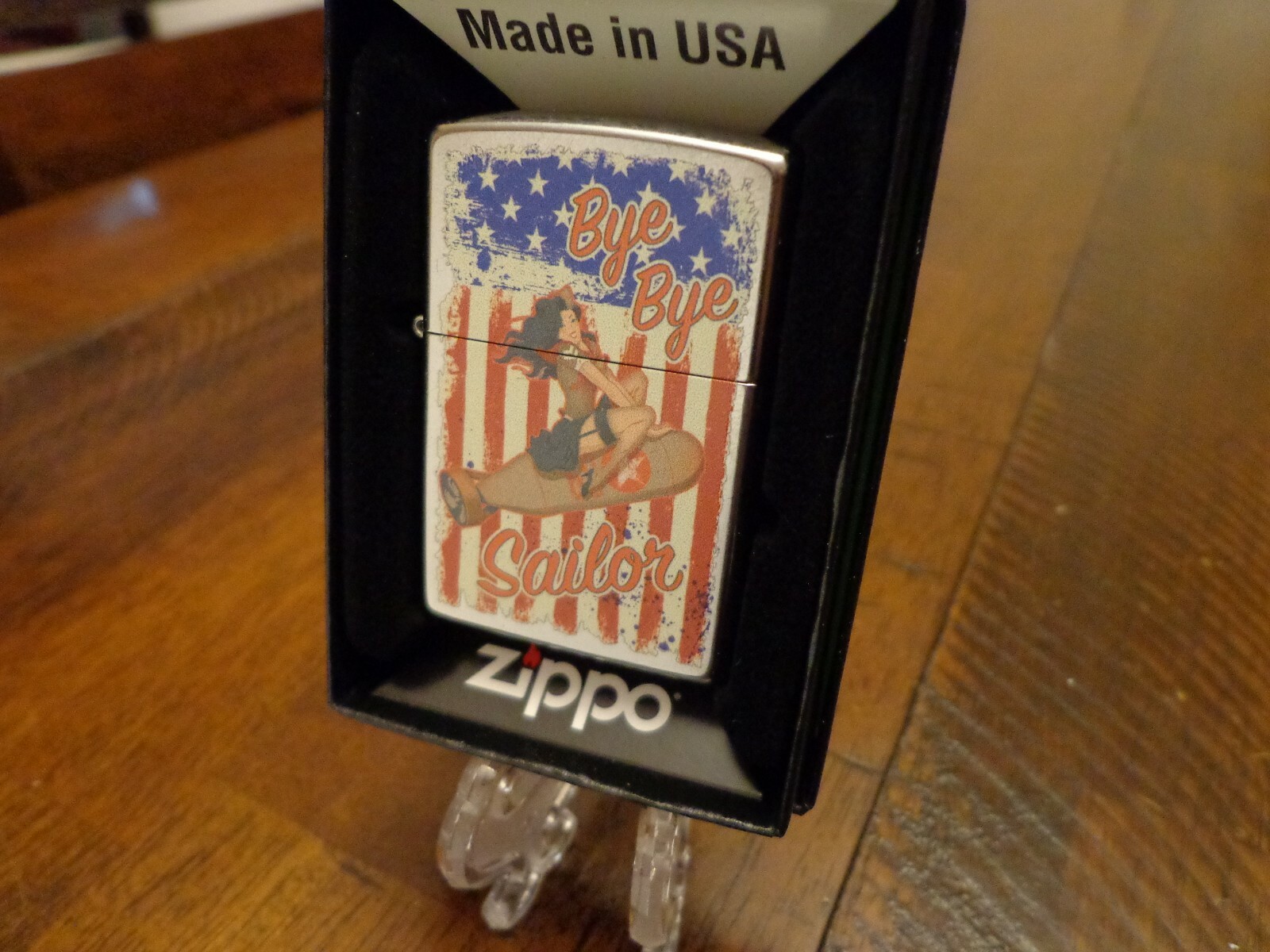 PINUP GIRL RIDING BOMB BYE BYE SAILOR WWII ZIPPO LIGHTER MINT IN BOX | eBay
