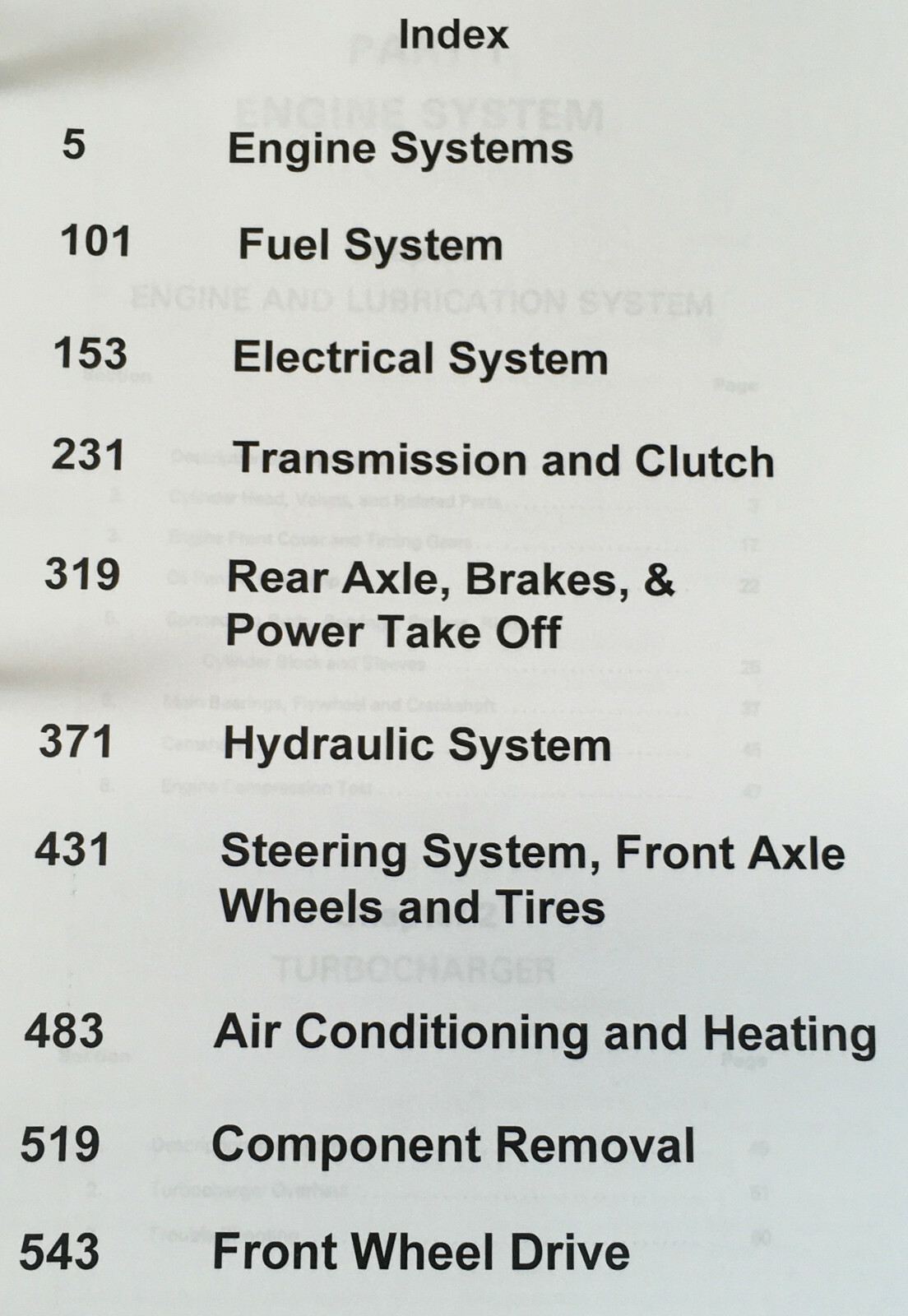 Ford Tw20 Tw20 Tw30 Tractor Service Parts Manual Repair Shop Set ...