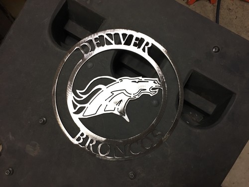 Denver Broncos round metal Sign mancave/ Wall Decor | eBay