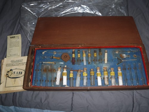 1921 A.C. Gilbert Chemistry Outfit Wood Set | eBay