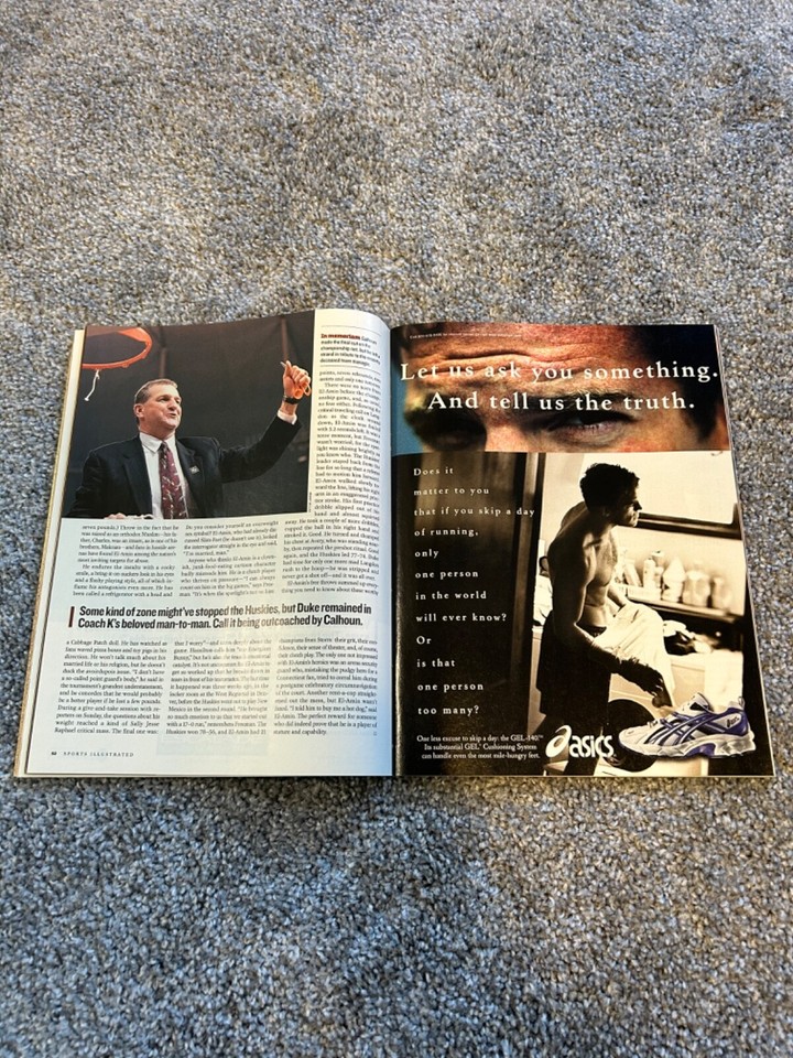 Sports Illustrated Apr 5, 1999 Ricky Moore UConn Huskies Yes, UConn | eBay