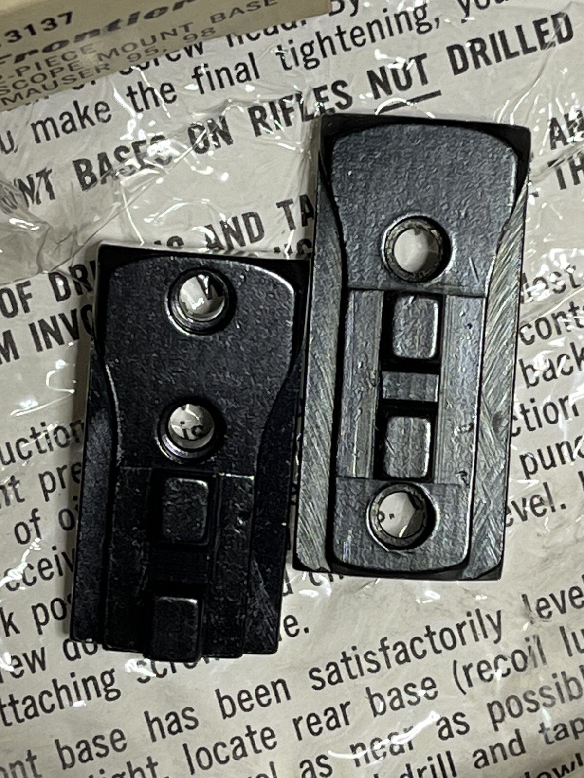 Redfield Frontier scope mount base 513137 for Mauser 95 98 action | eBay