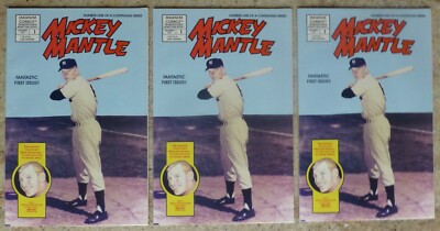 3 - MICKEY MANTLE COMIC BOOKS - MAGNUM COMICS - DECEMBER 1991 - ISSUE ...