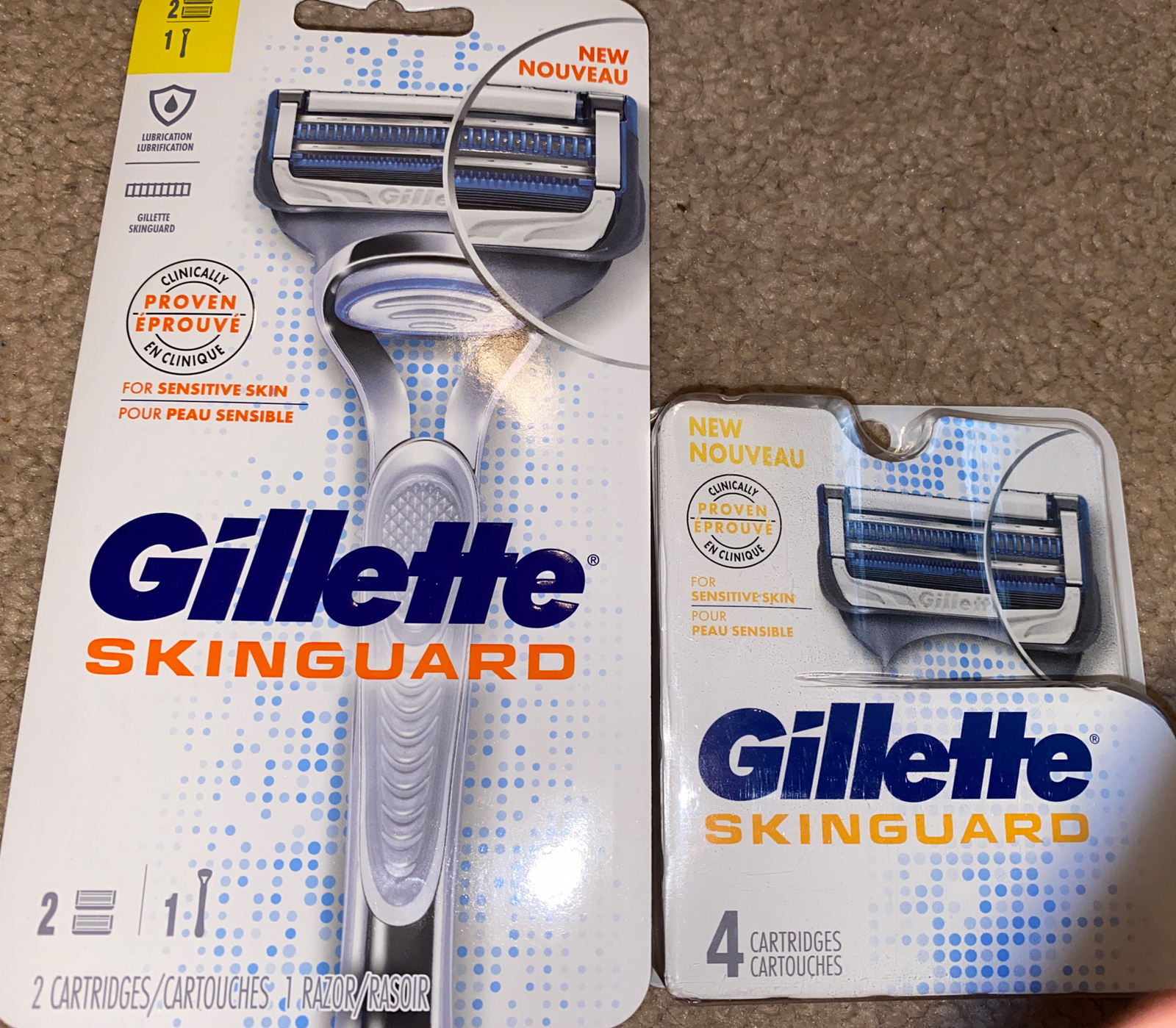 Gillette+Skinguard+Men%27s+Razor+Blade+Refill+-+8+Count for sale online ...