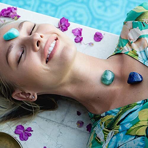 Calming Large Sleep Crystals and Healing Stones in Wooden Gift Box ...