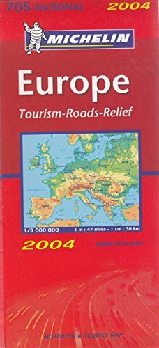 Europe: No.705 (Michelin National Maps) Sheet map, folded Book The Fast ...