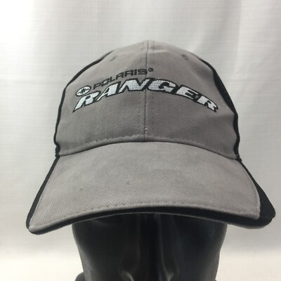 Polaris Ranger Logo Hat Gray Cotton Canvas Embroidered Size Adjustable ...