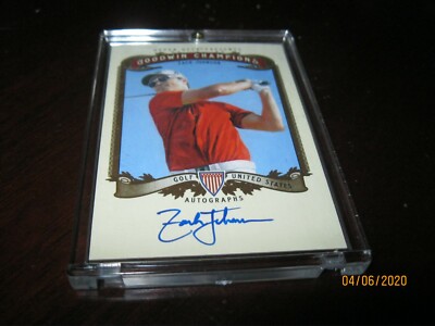 ZACH JOHNSON UPPER DECK AUTOGRAPH GOODWIN CHAMPIONS CARD | eBay