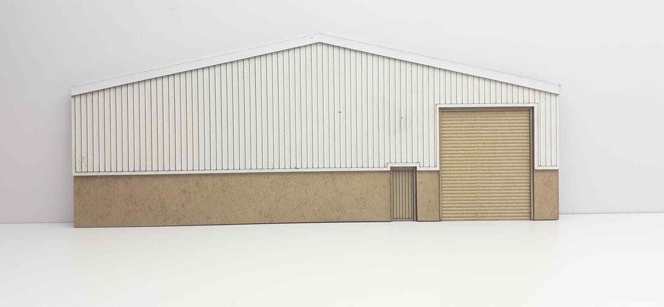 OO Gauge Ultra Low Relief Industrial Warehouse / Modern Unit Model ...