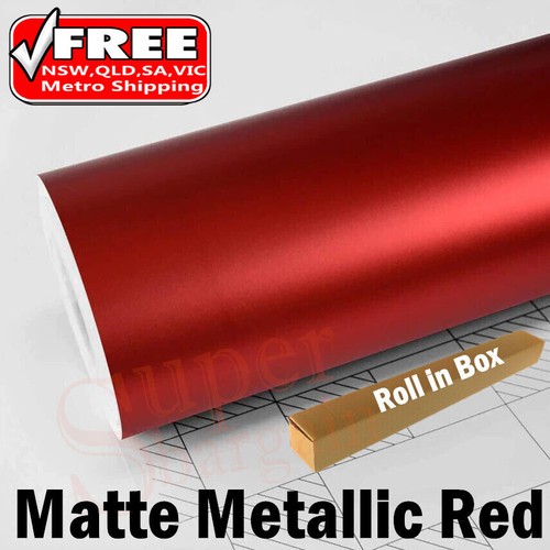Matte Metallic Red Car Vinyl Wrap Vinyl Stickers Motor Bike Decals ...
