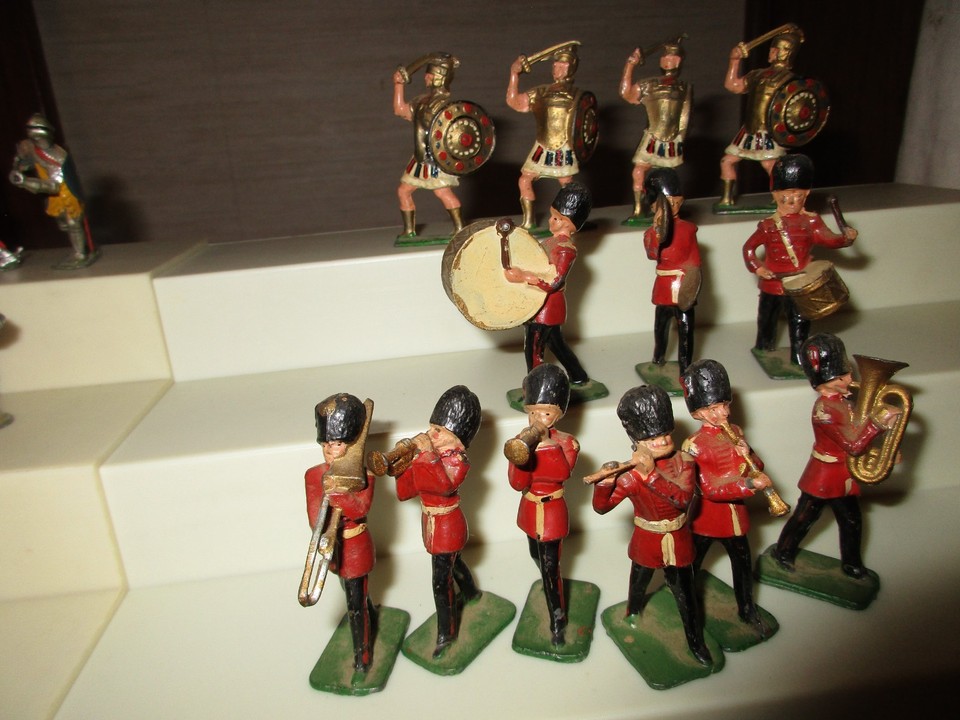 Lot of 46 Infantry of British, Roman, Marching Band, Misc, Lead ...