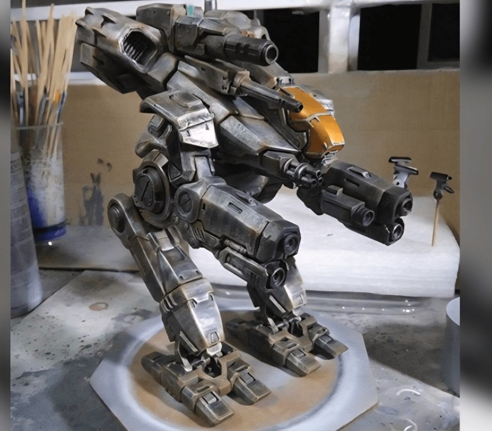 Mech Warrior Marauder Battle Mech Updated V Model Kit Custom 3d Model Kit | eBay