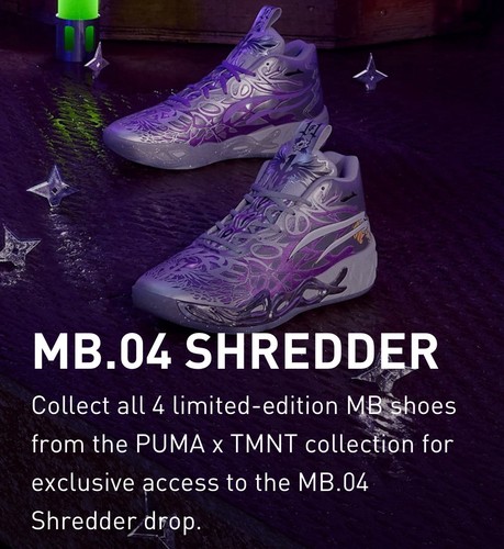 PUMA Teenage Mutant Ninja Turtles X Mb.04 “Shredder” SIZE 13M IN HAND ...