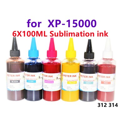 Premium Sublimation refill ink for XP-15000 printer CISS CIS T312 T314 ...