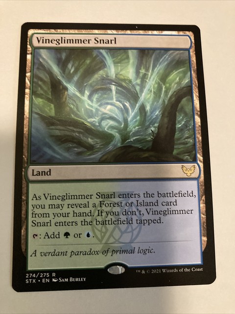 MTG Vineglimmer Snarl Strixhaven: School of Mages 274/275 Foil Promo ...