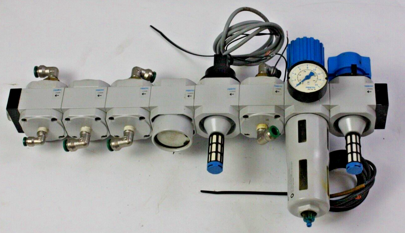 Festo MIDI Filter Regulator, Man. Shutoff, Soft Start, Elec. Dump, ETC ...
