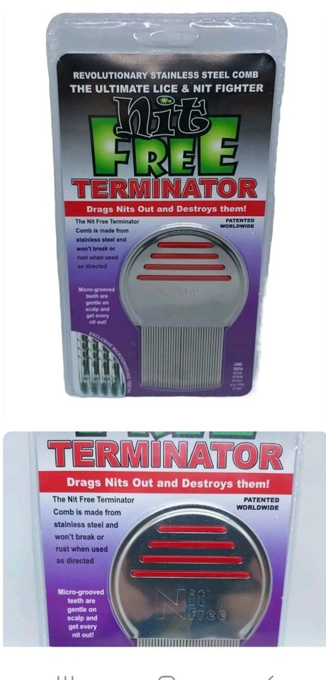*ORIGINAL DESIGN* Nit Free Terminator Comb Rid Head Lice Uni Sex ...