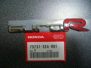 Genuine Honda 04-07 ACCORD CL7 CL9 Acura TSX Euro R Emblem 75731-SEA ...