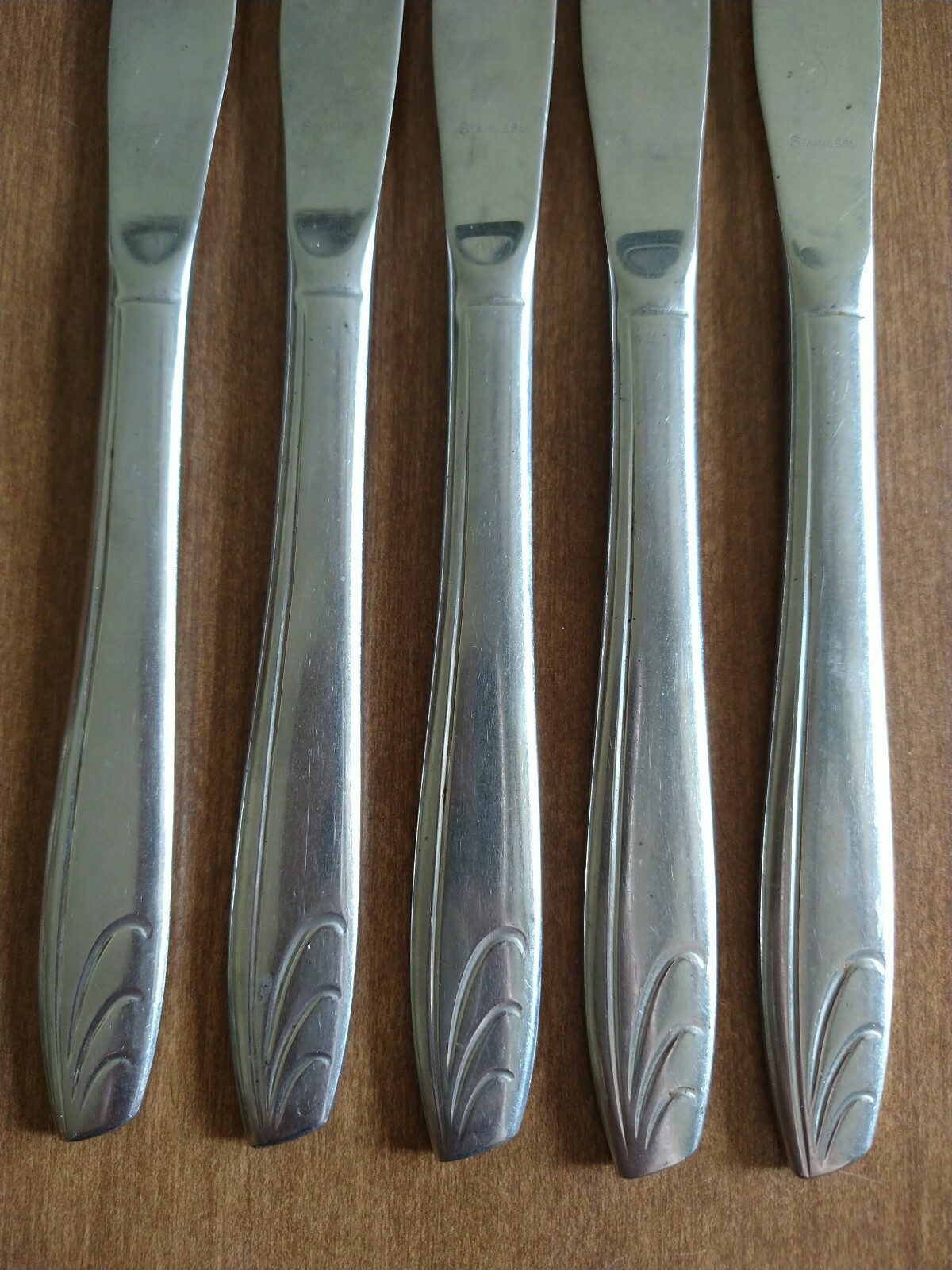 Lot of 5 Silco Stainless PREVUE Dinner Knives USA MCM Vintage ...