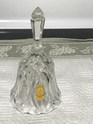 WORLD'S FINEST IMPERLUX GENUINE 7" LEAD CRYSTAL BELL 24% PbO WESTERN ...