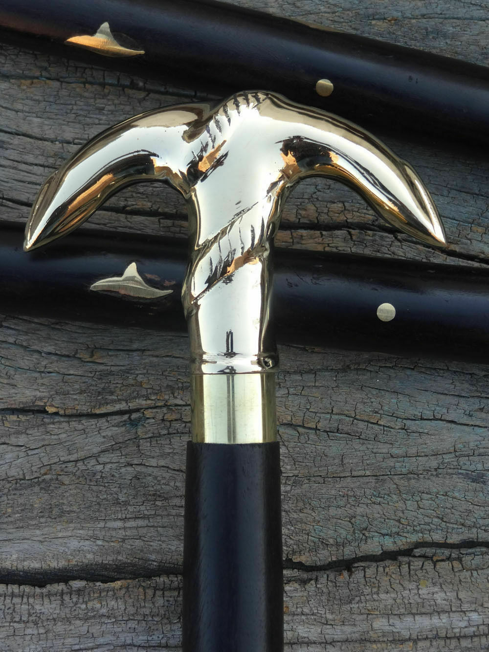 Antique Style Wooden Walking Stick Shaft Cane Vintage… - Gem