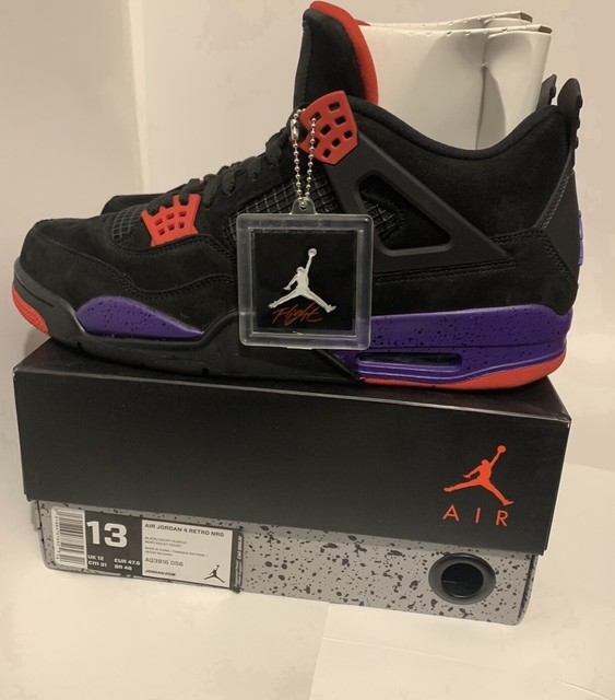 Size 13 - Jordan 4 Retro NRG Raptors - Drake Signature 2019 for sale ...