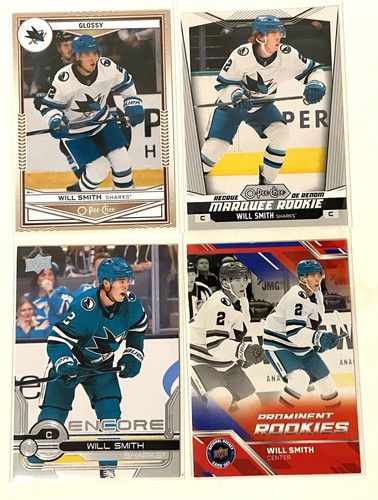 2024-25 Upper Deck NHL Hockey Will Smith Rookie Lot (4 Cards) San Jose ...