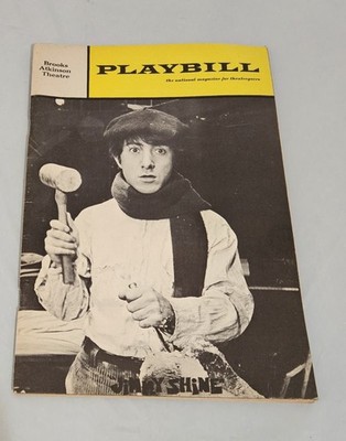 1969 Jimmy Shine Broadway Playbill - Dustin Hoffman Brooks Atkinson ...