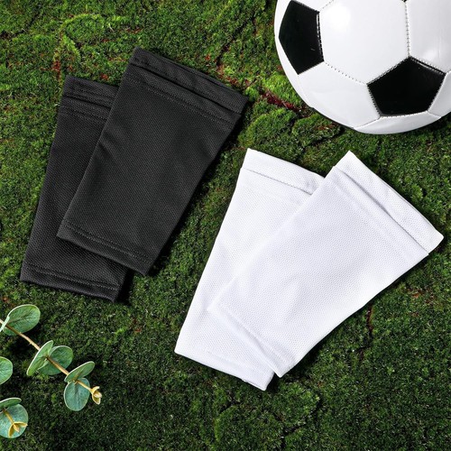2 Pair Shin Guard Sleeves/Covers Breathable Sports Accessory for Soccer ...