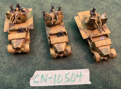 15mm Partially Painted German AA Half-Tracks Needs Works Lot CN-10504 ...