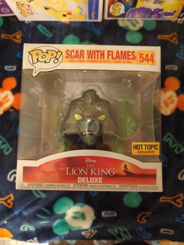 Funko Pop! Disney Lion King Deluxe Scar With Flames #544 Hot Topic ...