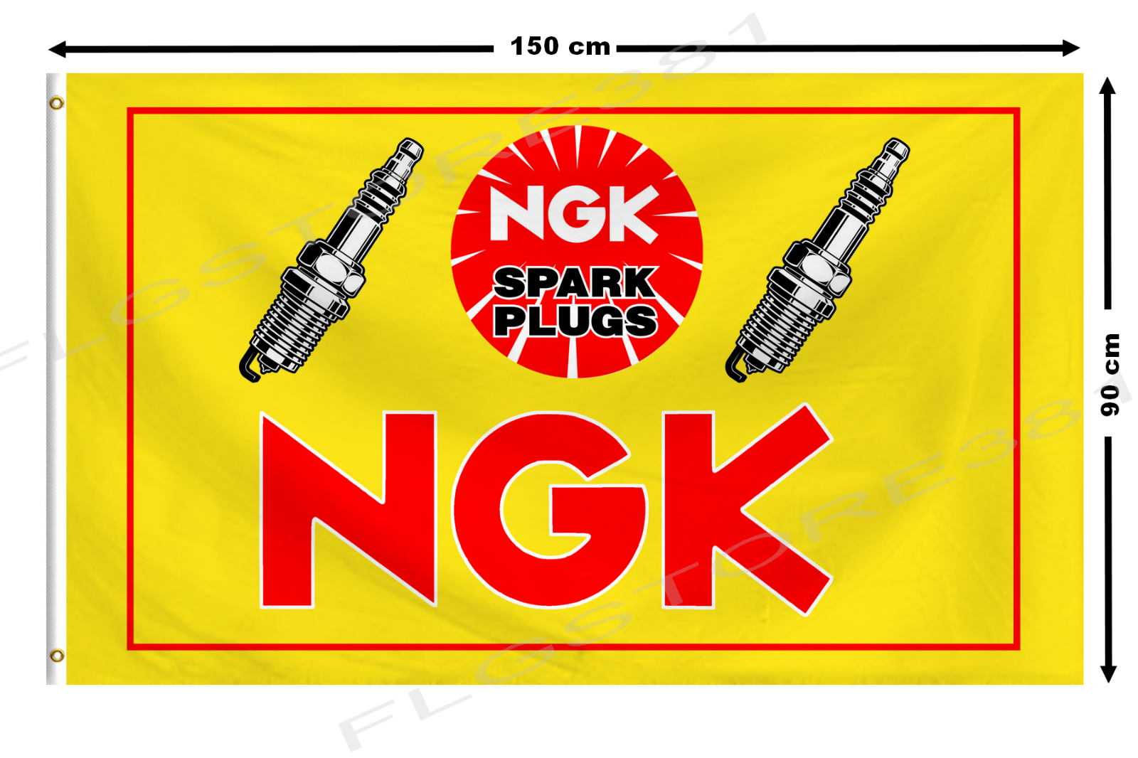 NGK Spark Plugs Flag Banner 3X5 ft Garage Shop Man Cave Large Banner | eBay