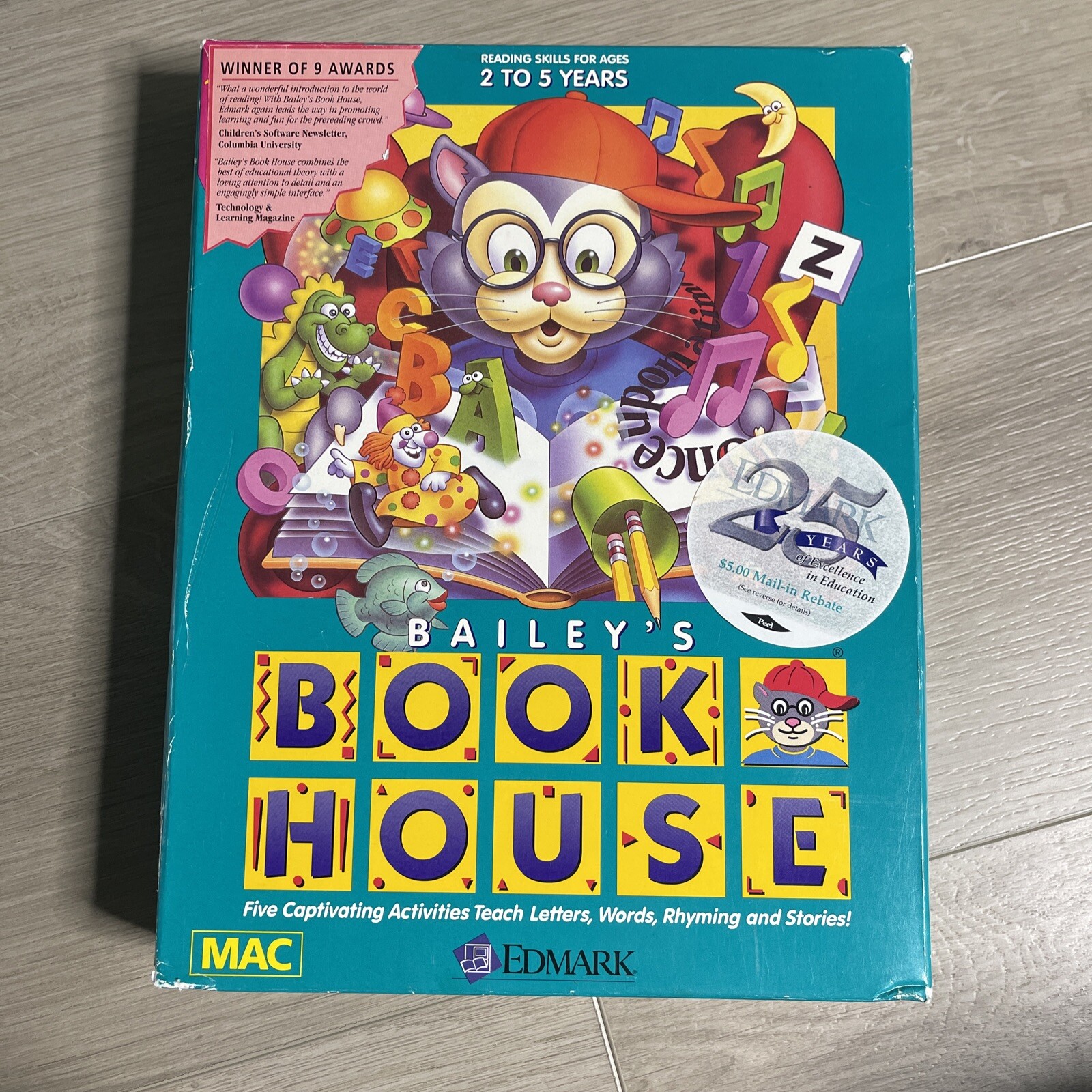 Bailey’s Book House Edmark MAC 1993 Macintosh Floppy CIB RARE | eBay