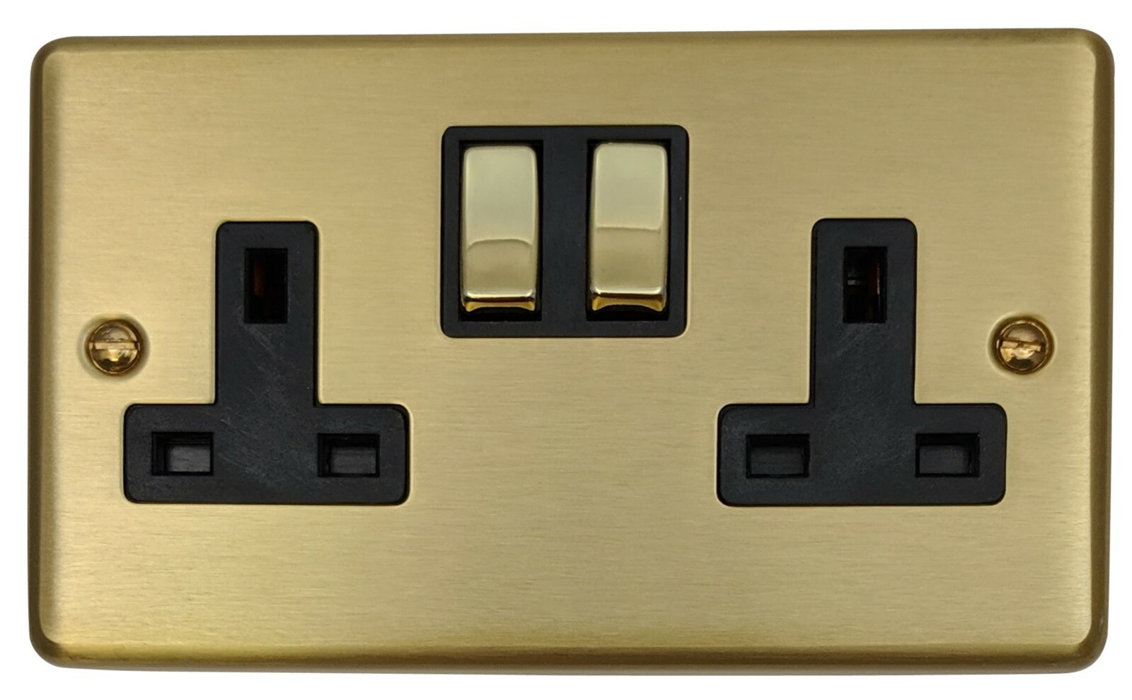 Brushed Satin Brass CSB3 Light Switches, Plug Sockets, Dimmers, Cooker ...