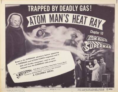 Atom Man Vs Superman Us Lobby Card Lyle Talbot Don Harvey 1950 OLD ...
