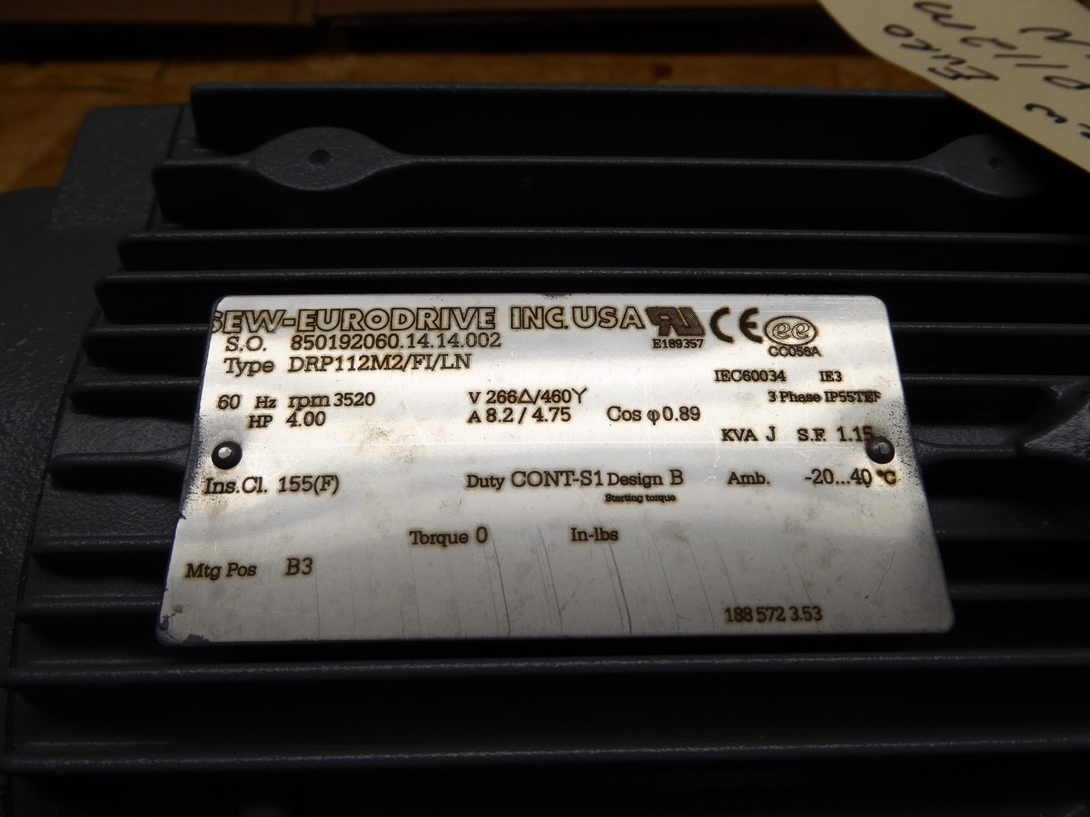 Sew Eurodrive Motor Nameplate Details - Infoupdate.org