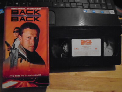 RARE OOP PROMO Back to Back VHS film Michael Rooker WALKING DEAD ...
