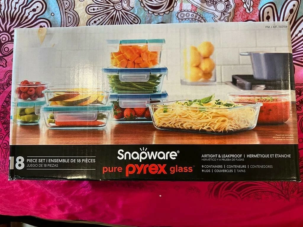 Glass Snapware 18 Pieces