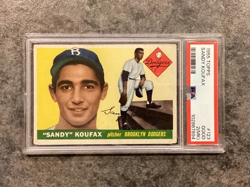 1955 TOPPS SANDY KOUFAX ROOKIE CARD RC #123 FAR SUPERIOR TO OTHER PSA ...
