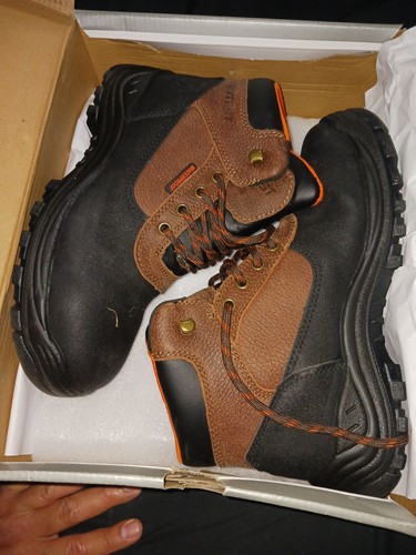Hytest Men's Safety Footwear Steel Toe Work Boots Gently Used With Box ...