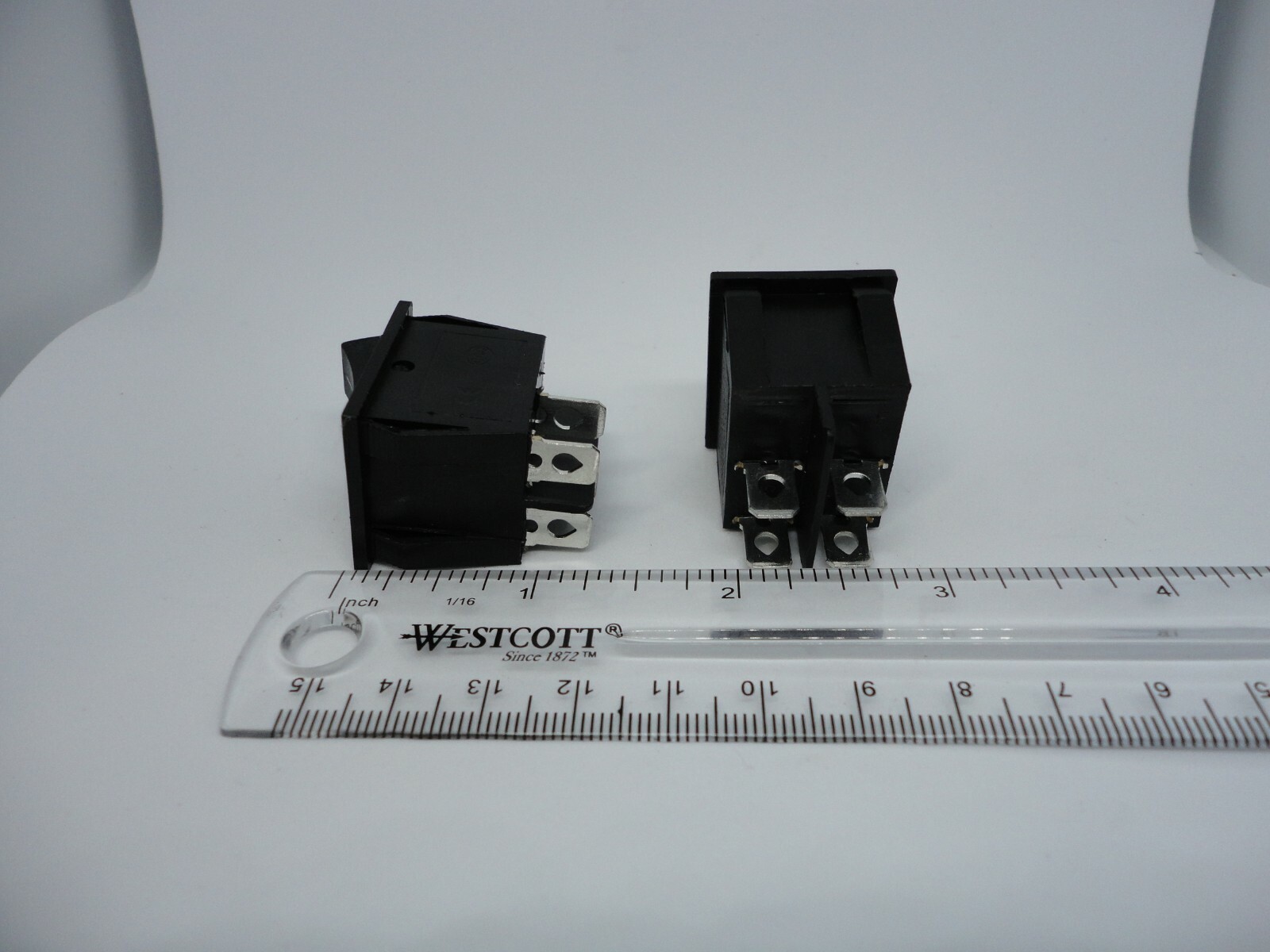 2 Pcs Pack Lot KCD8 T125 15A 250V 20A 125V CQC 4 Pins Dual Power Button ...