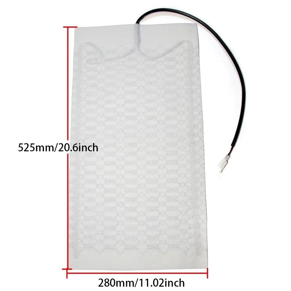 Universal 12V Carbon Fiber Car Seat Heated Cushion Heater Pad Round ...
