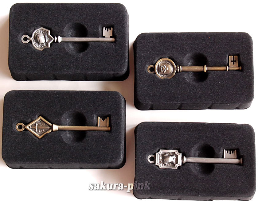 Complete Set ALL4 CAPCOM BIOHAZARD Resident Evil Keys Set Authentic ...