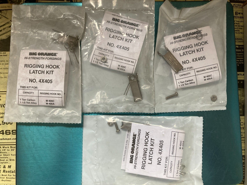 Columbus Mckinnon Safety Latch Kit for Rigging Hook, p/n 4x405, Set of ...